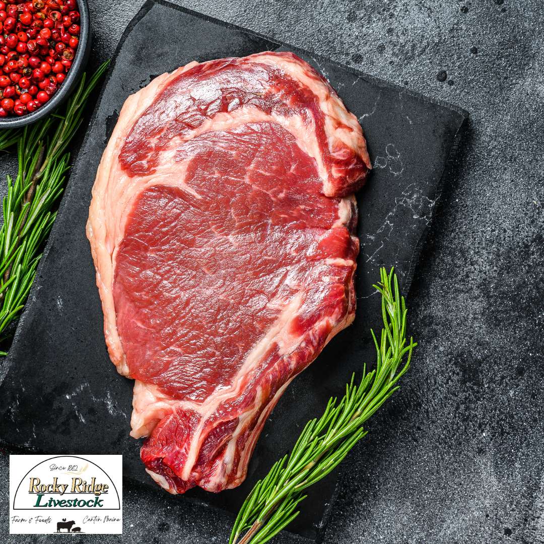 Rocky Ridge Livestock Bone-In Ribeye Steak