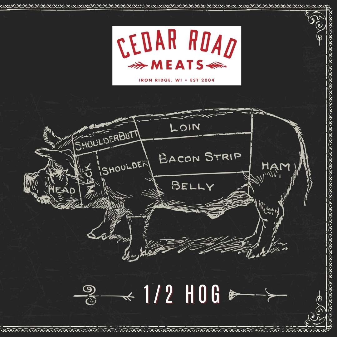 Cedar Road Meats Pork Half Hog