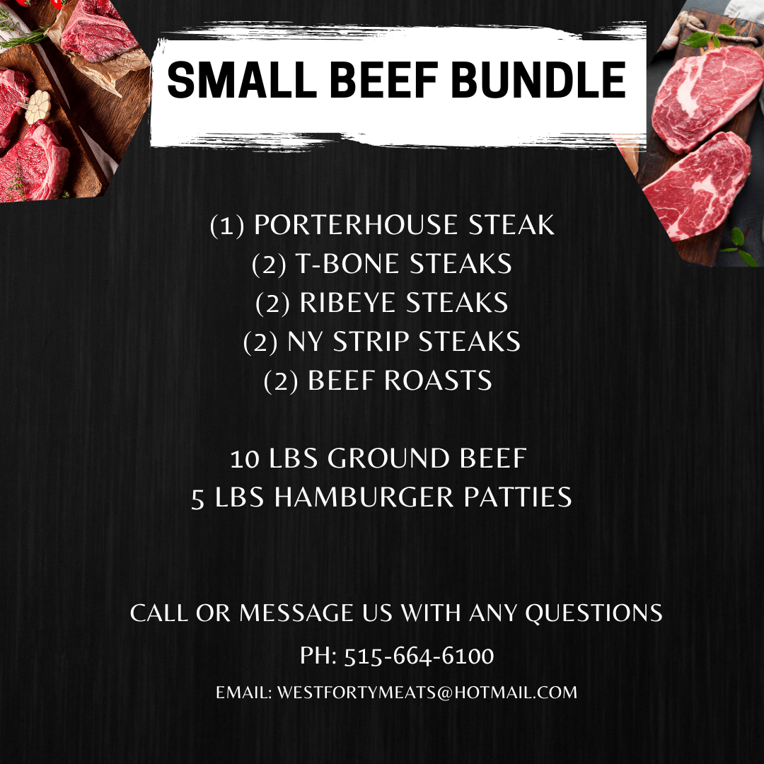 Small Beef Bundle | Variety of Cuts | Approx 25 pounds