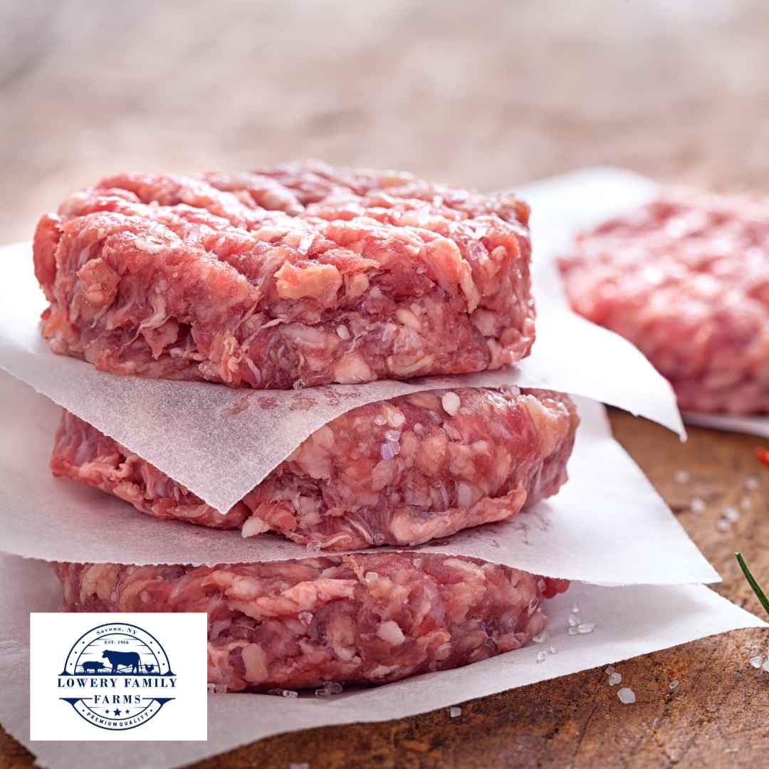 Lowery Family Farms Bacon Cheddar Hamburger Patties